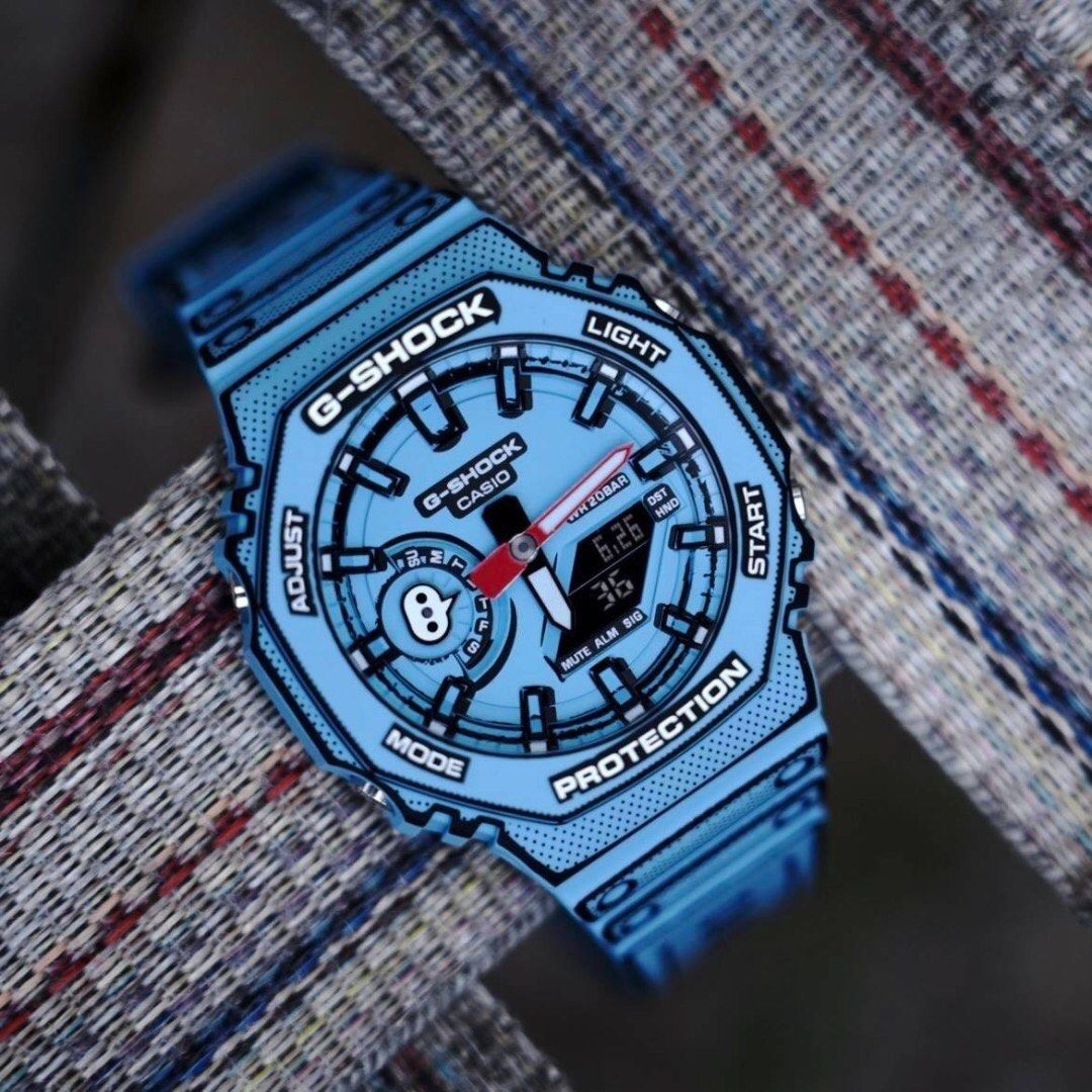 CASIO G-SHOCK watch for men or women GA-2100MNG comic style MANGA THEME ...