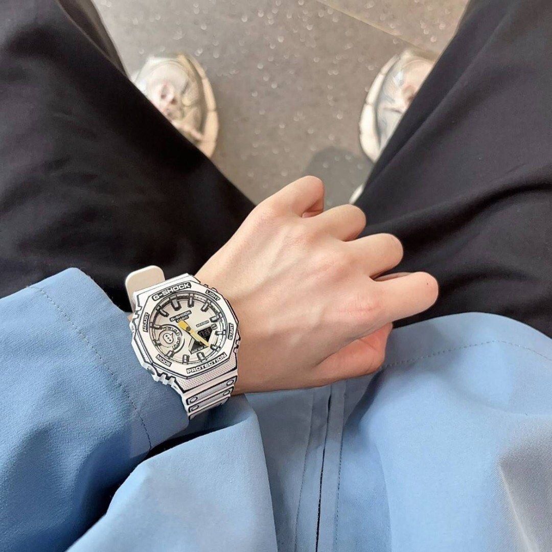CASIO G-SHOCK watch for men or women GA-2100MNG comic style MANGA THEME ...