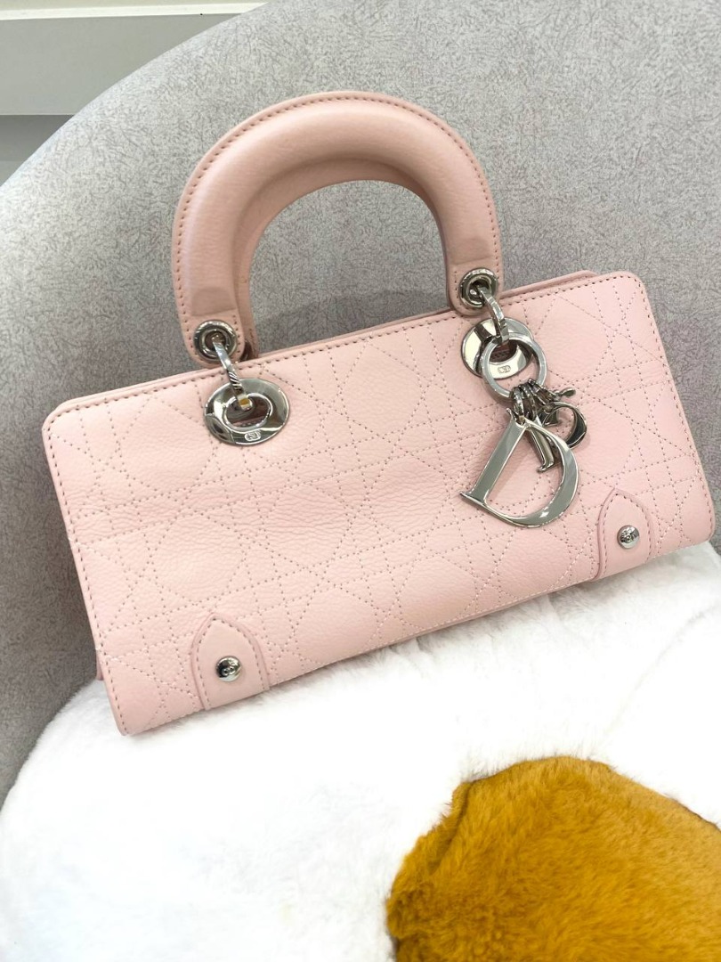 CHRISTIAN DIOR BABY PINK CANNAGE, Luxury, Bags & Wallets on Carousell