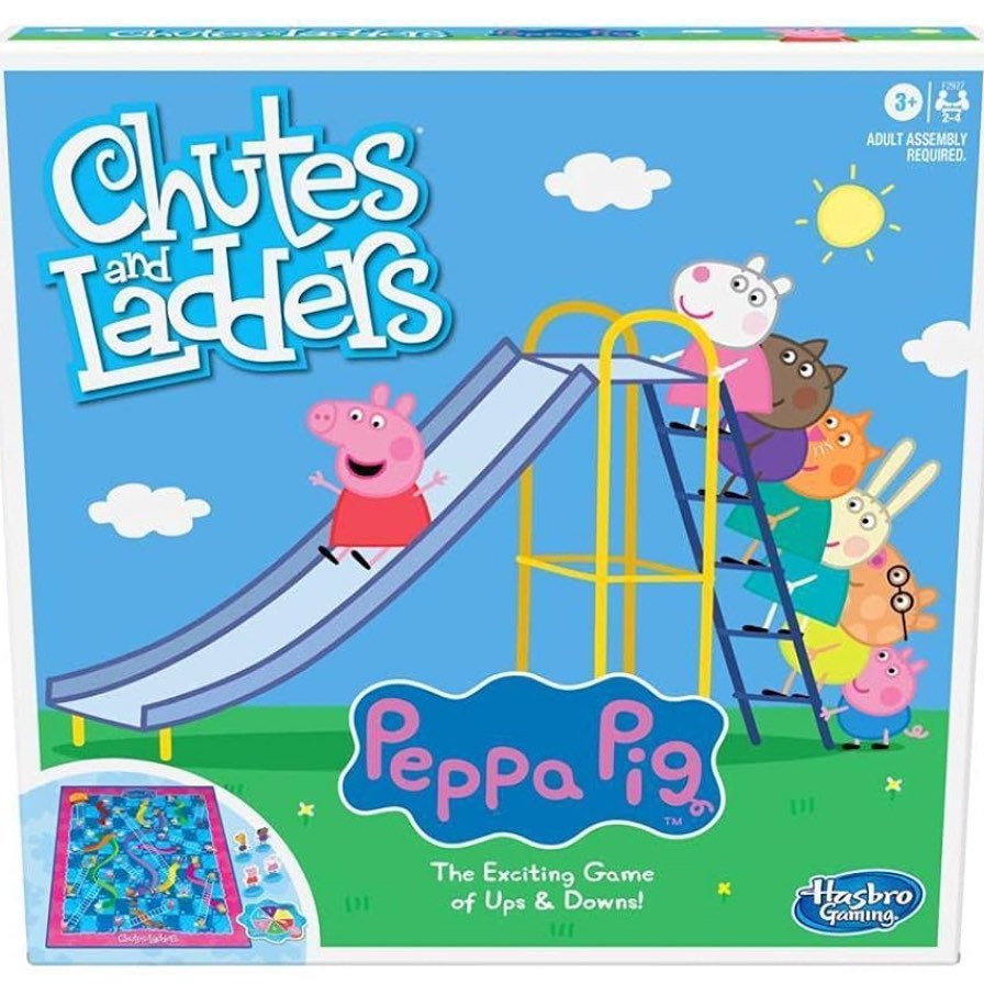 Chutes and Ladders Peppa Pig, 興趣及遊戲, 玩具 & 遊戲類 - Carousell