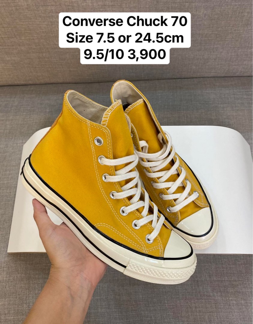Converse High in Mustard, Women's Fashion, Footwear, Sneakers on Carousell