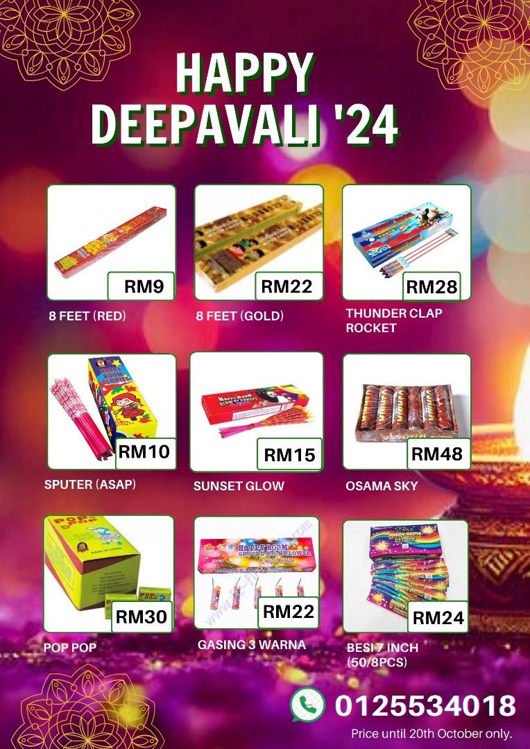Deepavali Special Pattasu, Hobbies & Toys, Stationery & Craft ...