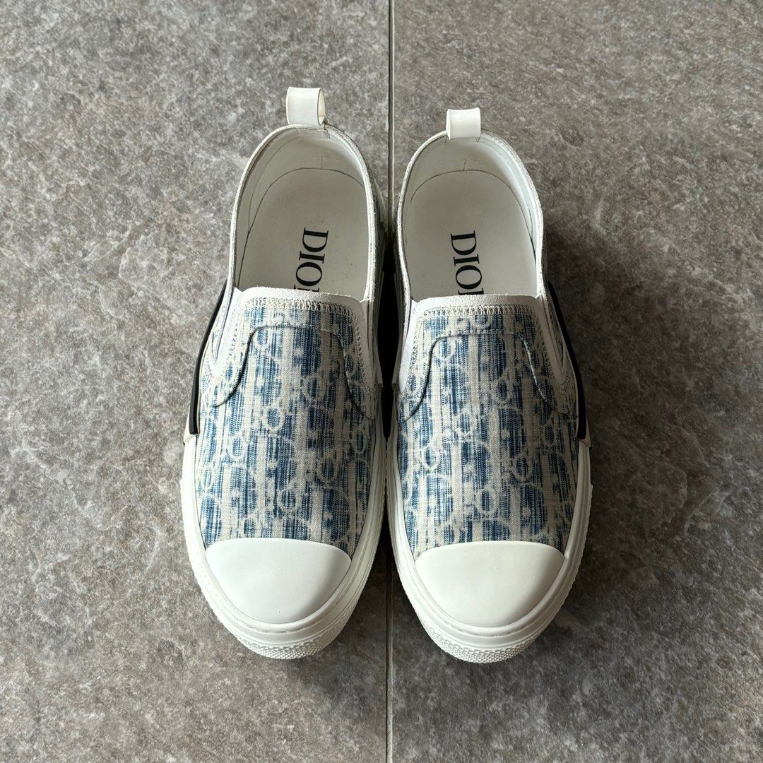 DlOR B23 OBLIQUE KASURI JACQUARD SLIP ON SNEAKERS EUR40 FIT UK6-6.5 ...