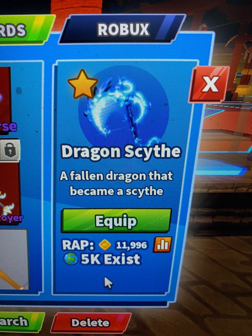 DRAGON SCYTHE BLADE BALL, Video Gaming, Video Games, Others on Carousell