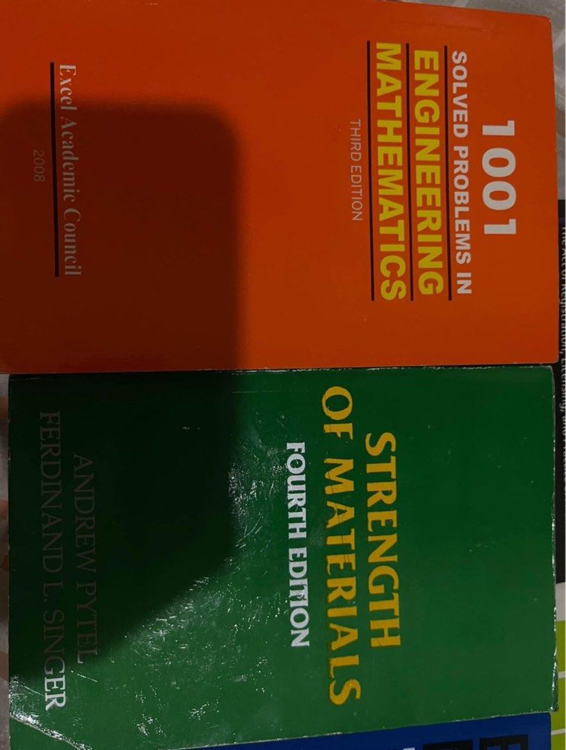 Engineering Books (Strength of Materials, National Building Code ...