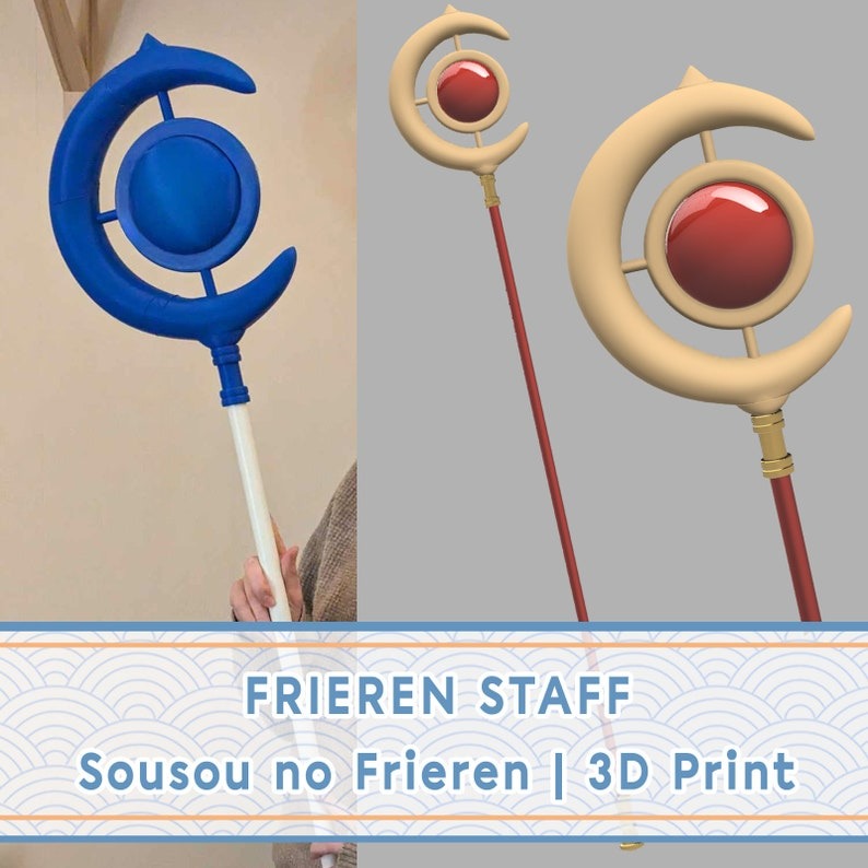 Frieren staff | 3D Printed Kit, Hobbies & Toys, Toys & Games on Carousell