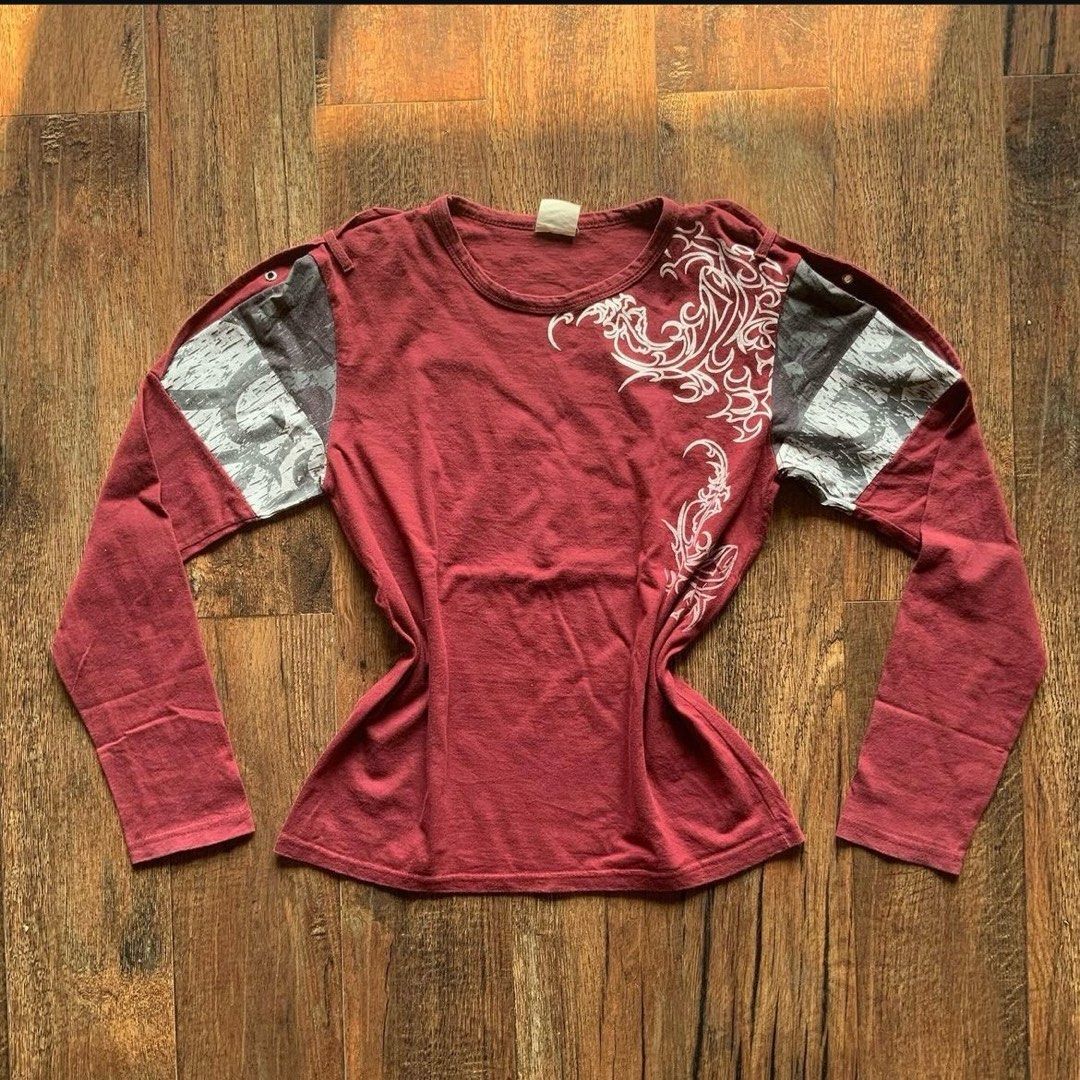 graphic print grunge long sleeve scorpion gothic japan visual kei not ...