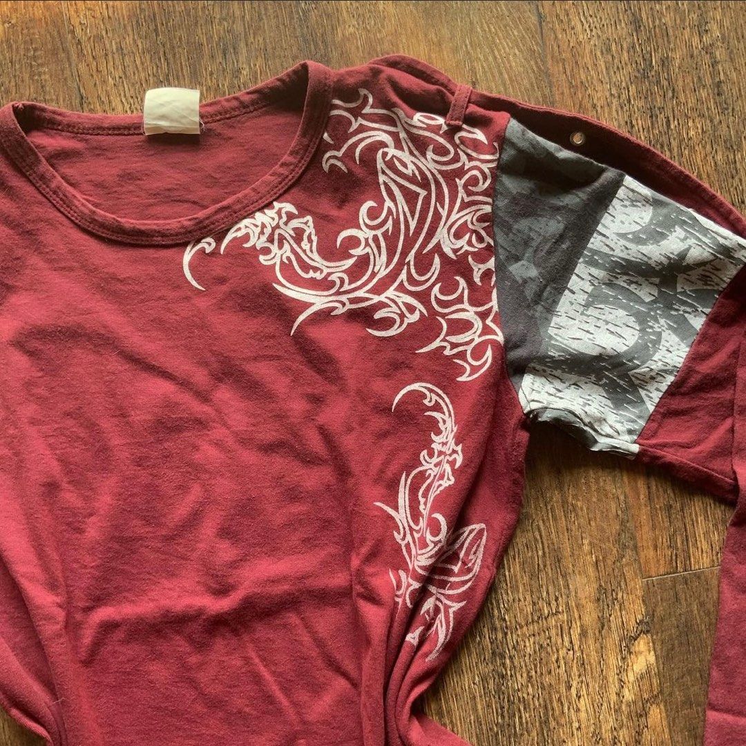 graphic print grunge long sleeve scorpion gothic japan visual kei not ...