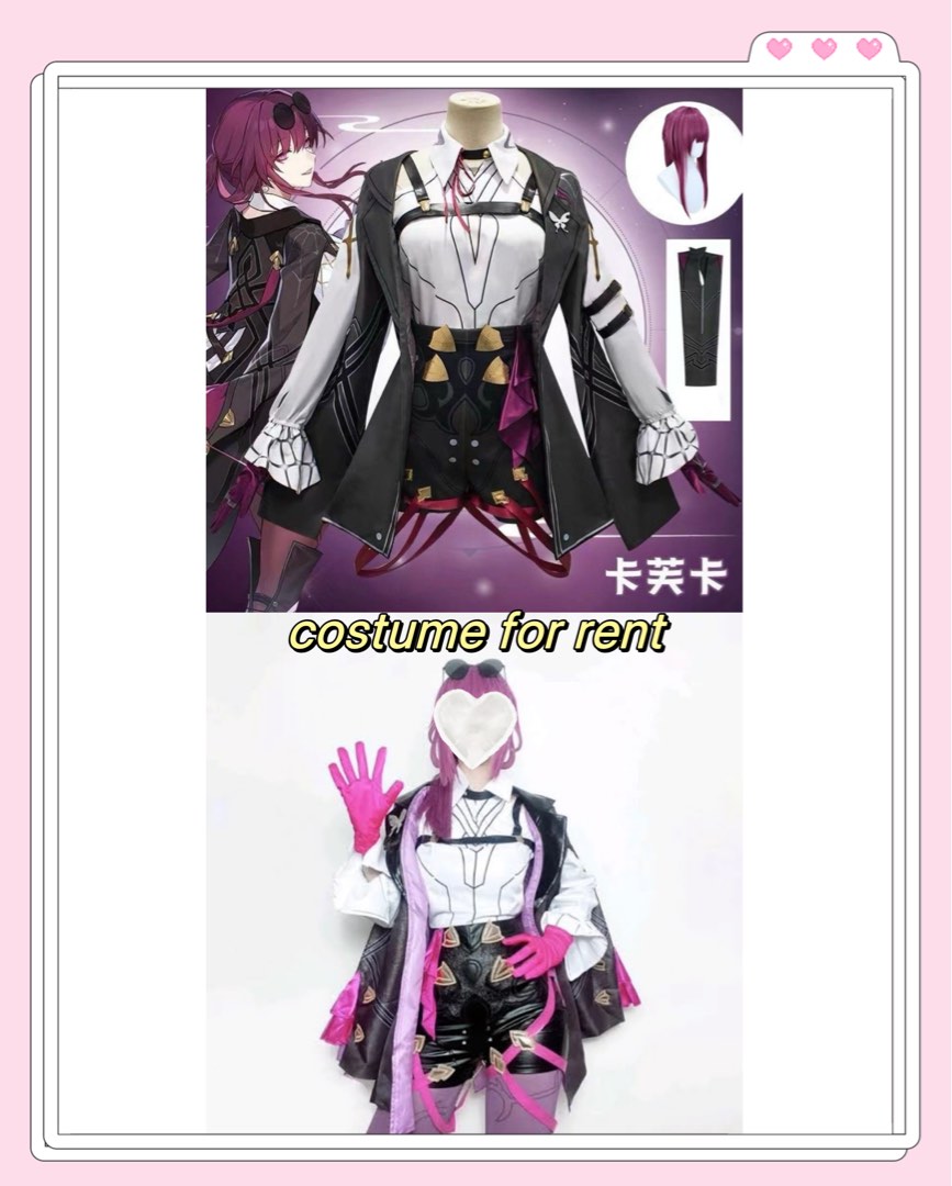 HSR Cosplay Honkai Star Rail Game Kafka Costume Wig Set for Halloween ...