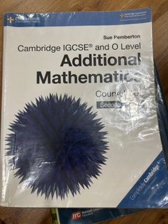 IGCSE O-Level Additional Mathematics 0606 Textbook + Formula Sheet ...
