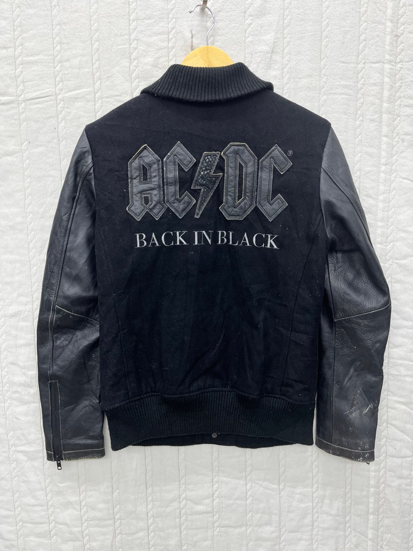 JACK ROSE X ACDC VARSITY JACKET, Men's Fashion, Coats, Jackets and ...
