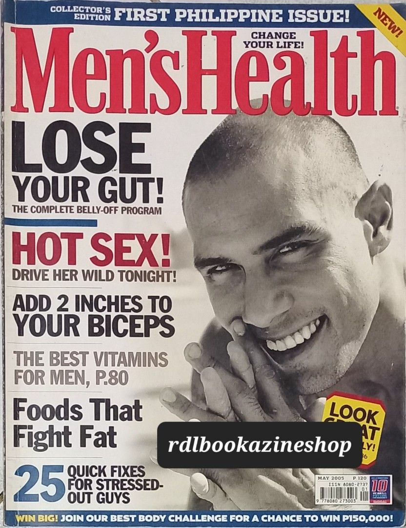 Jon Hall Magazine & Poster (Men's Health, Bench Fever FoldOut Poster ...