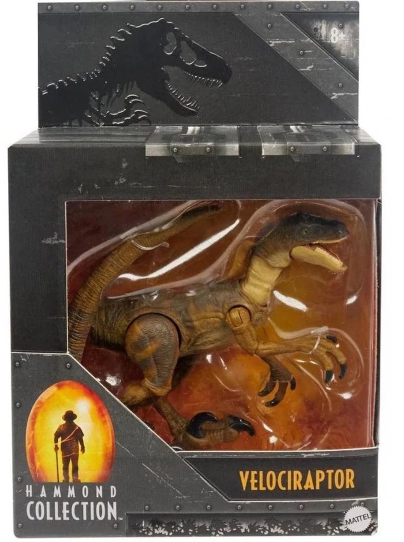 JURASSIC WORLD MATTEL VELOCIRAPTOR HAMMOND COLLECTION JURASSIC PARK ...