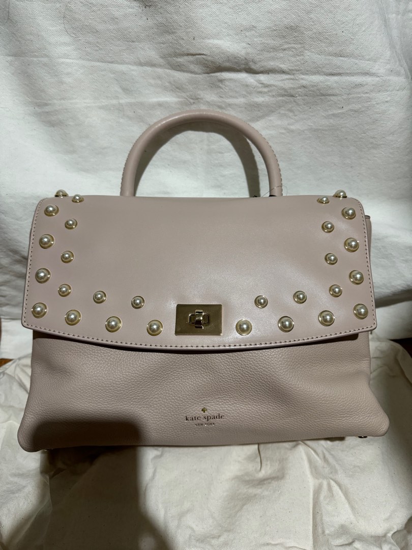 Kate Spade Dorina Serrano Place Pearl Satchel, Luxury, Bags & Wallets ...