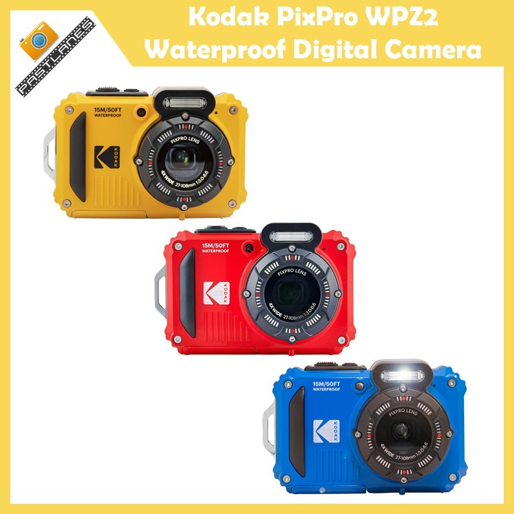 Kodak PixPro WPZ2 Waterproof Digital Camera Rugged Underwater Use ...