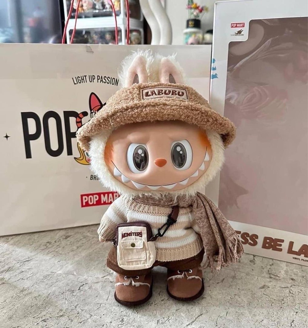 Labubu Dress Be Latte, Hobbies & Toys, Toys & Games on Carousell