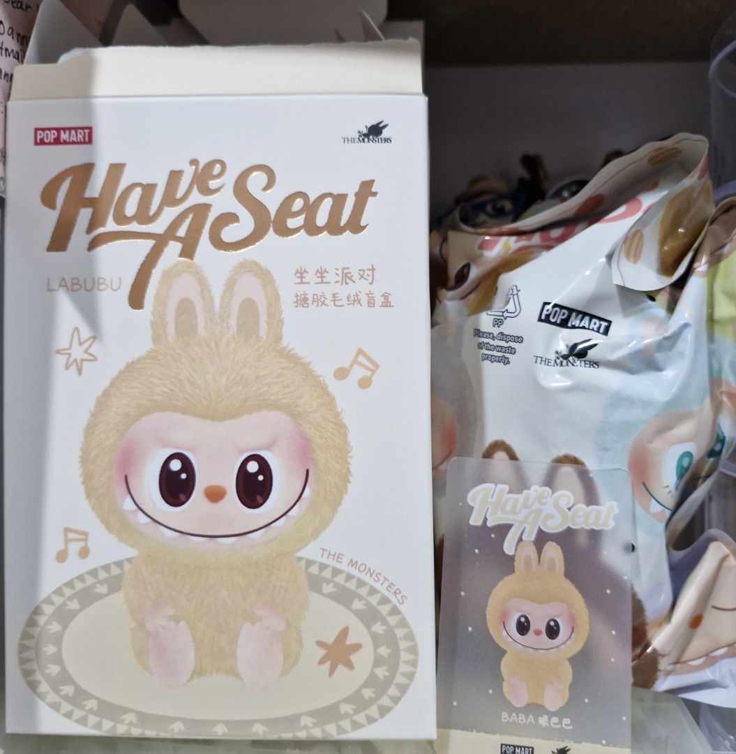 LABUBU HAVE A SEAT -BABA, Hobbies & Toys, Toys & Games on Carousell