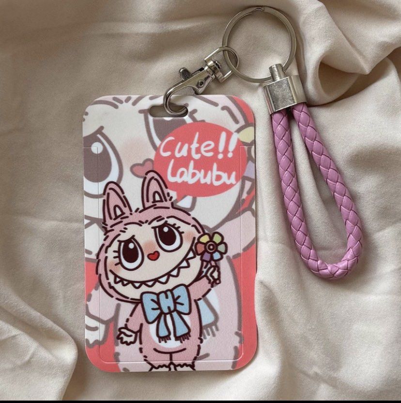 Lanyard card id labubu, Fesyen Wanita, Aksesoris di Carousell