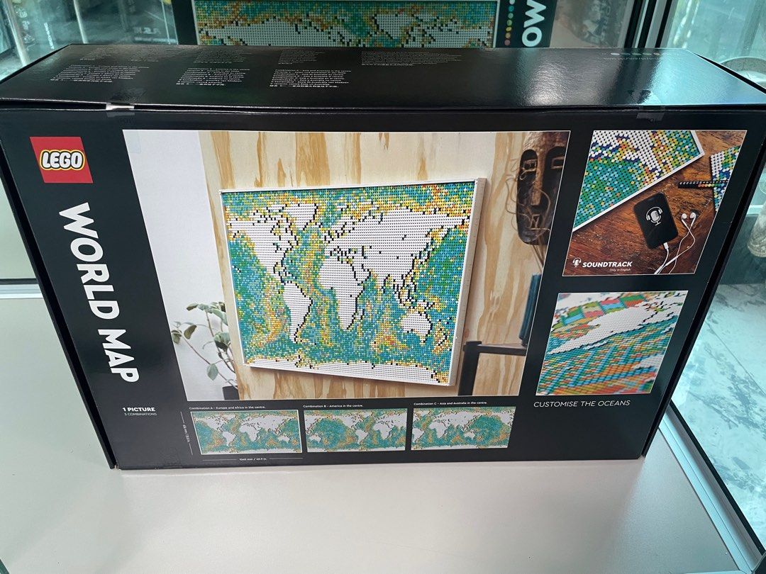 Lego Art 31203 World Map, Hobbies & Toys, Toys & Games on Carousell