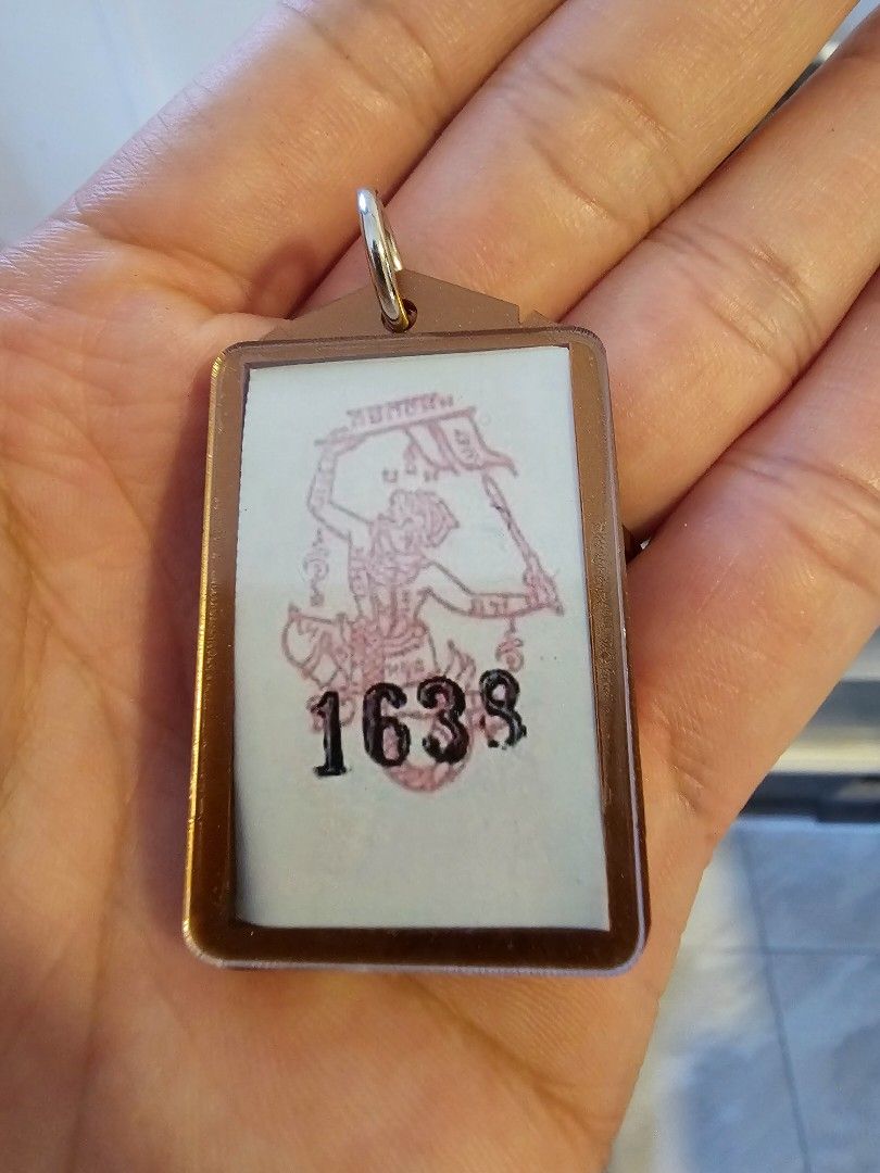 LP Kuay Wat Khositaram Self Image with Hanuman & Lucky Number 1638 ...