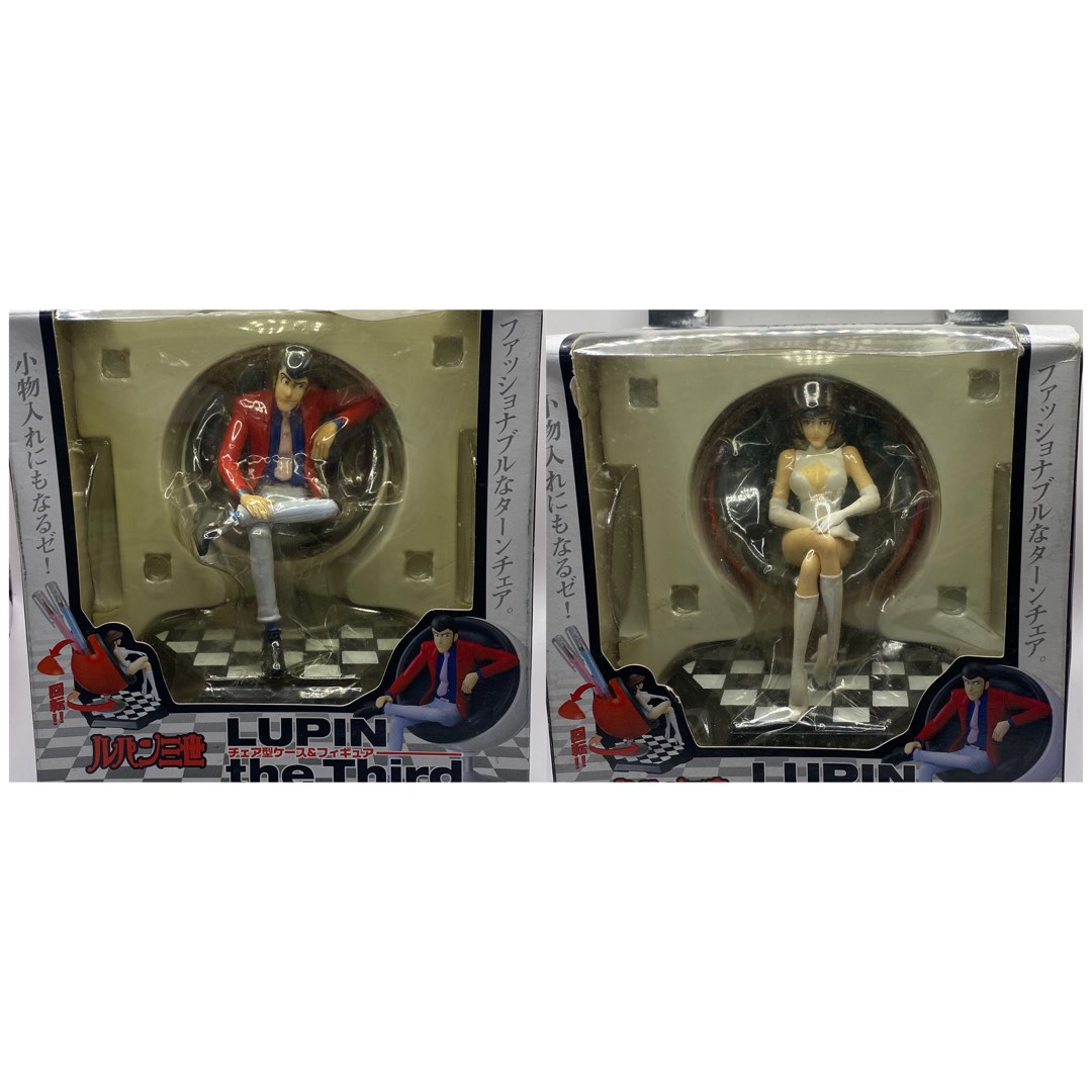 Lupin the 3rd Chair Case Penholder Lupin & Fujiko Figure Set, Hobbies ...