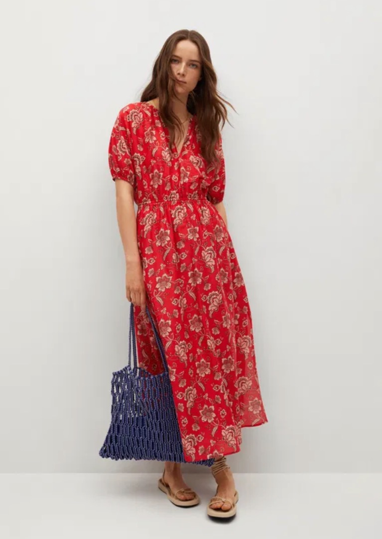 MANGO Red Dress, Women's Fashion, Dresses & Sets, Dresses on Carousell