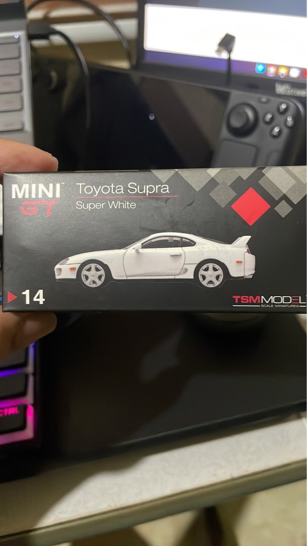 Mini GT Toyota Supra White, Hobbies & Toys, Toys & Games on Carousell