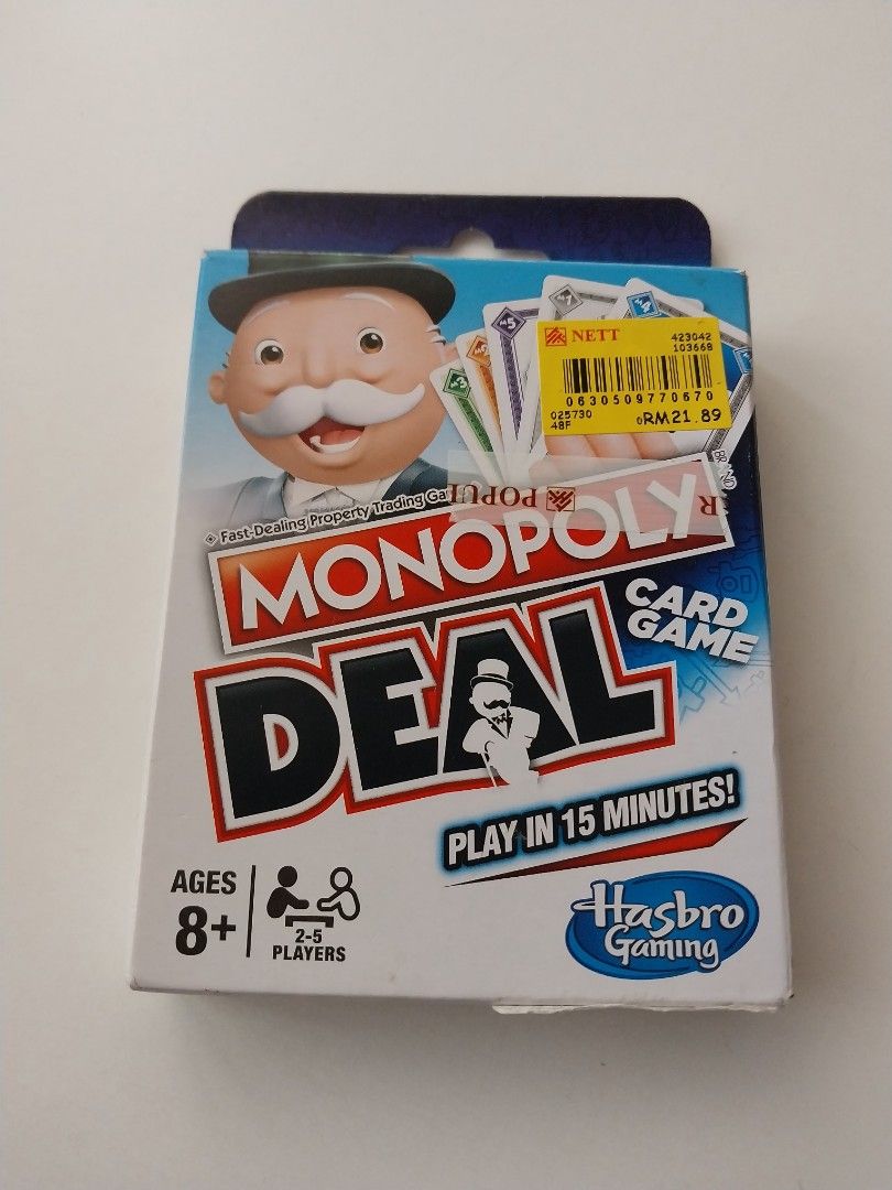 Monopoly Deal Card Game Original Brand Cards, Hobbies & Toys, Toys ...