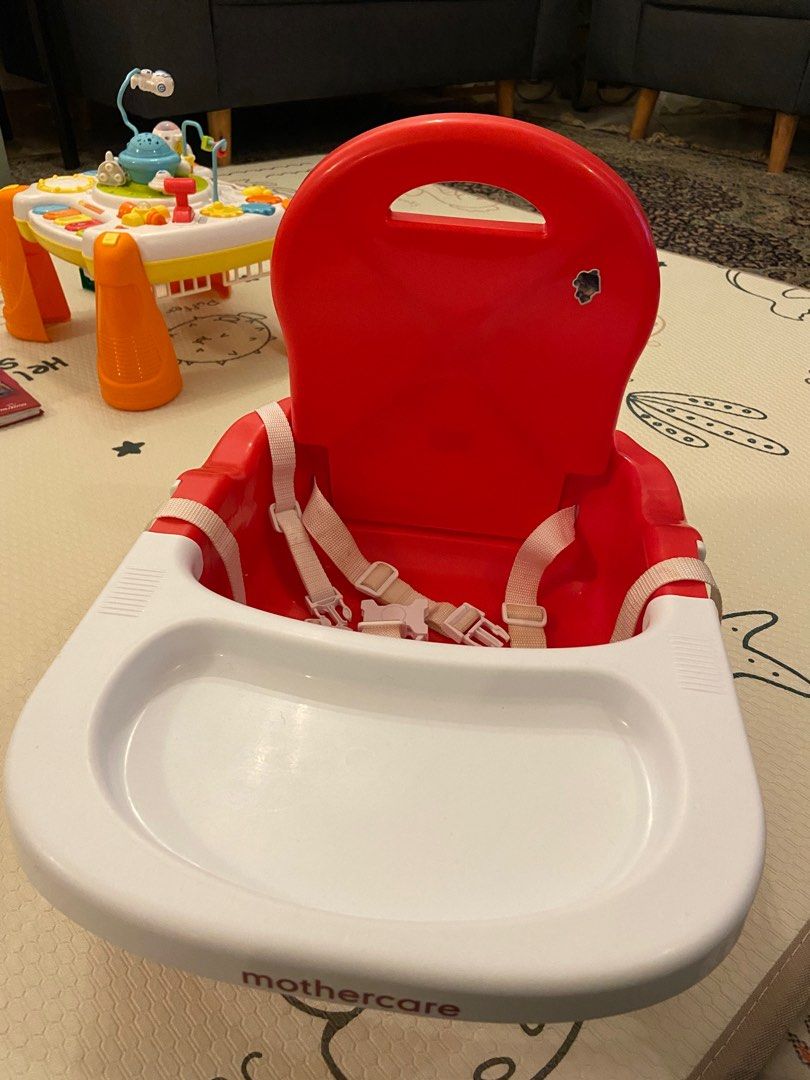 Mothercare Booster with Tray 3 Height Positions 3 Points Safety Harness ...