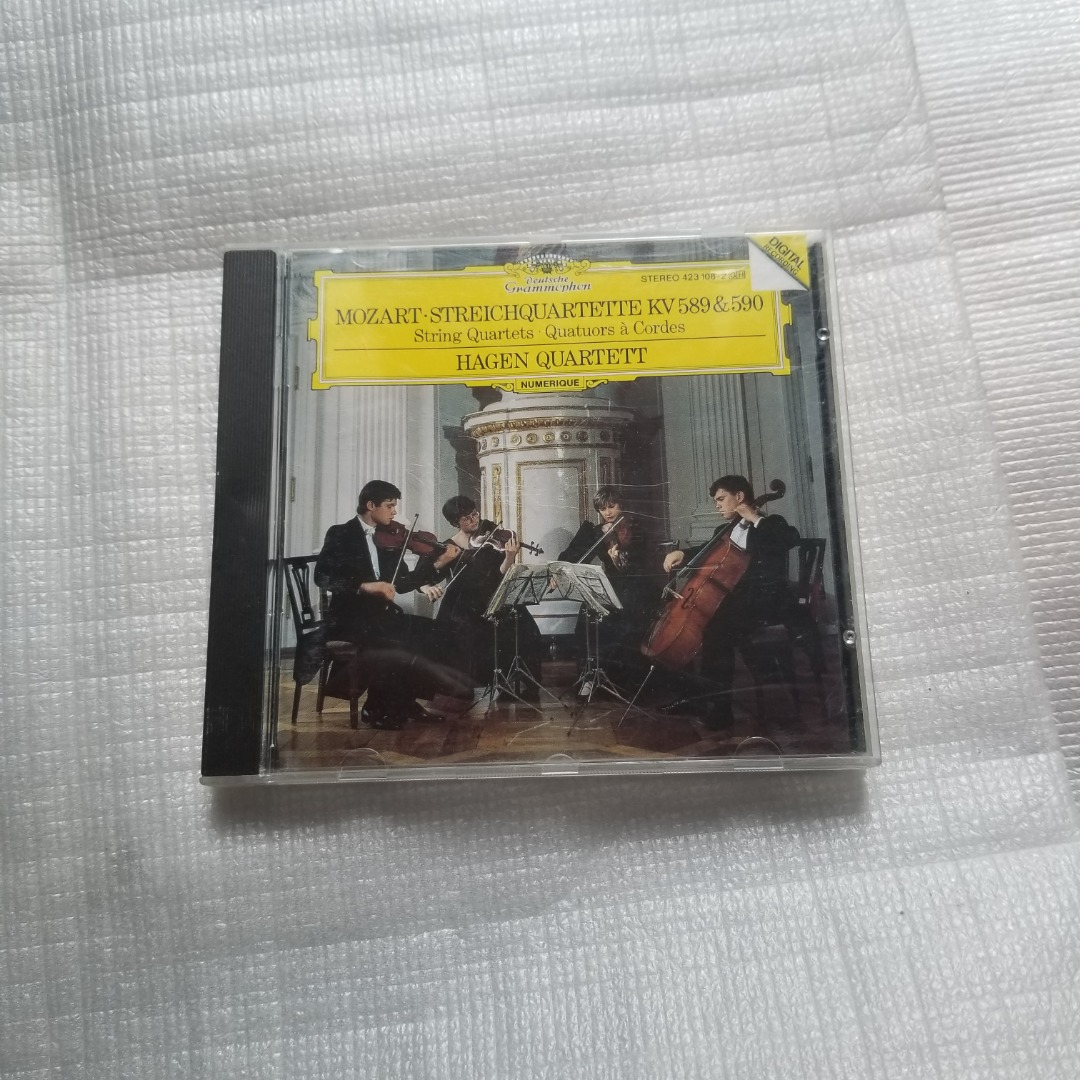 Mozart - String Quartets KV589 & 590 (Hagen Quartett, DG銀圈西德版), 興趣及遊戲, 音樂、樂器 & 配件, 音樂與媒體 - CD 及 ...