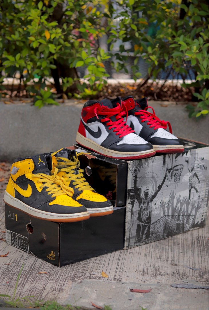 nike air jordan 1 mid old love new love, Men's Fashion, Footwear ...