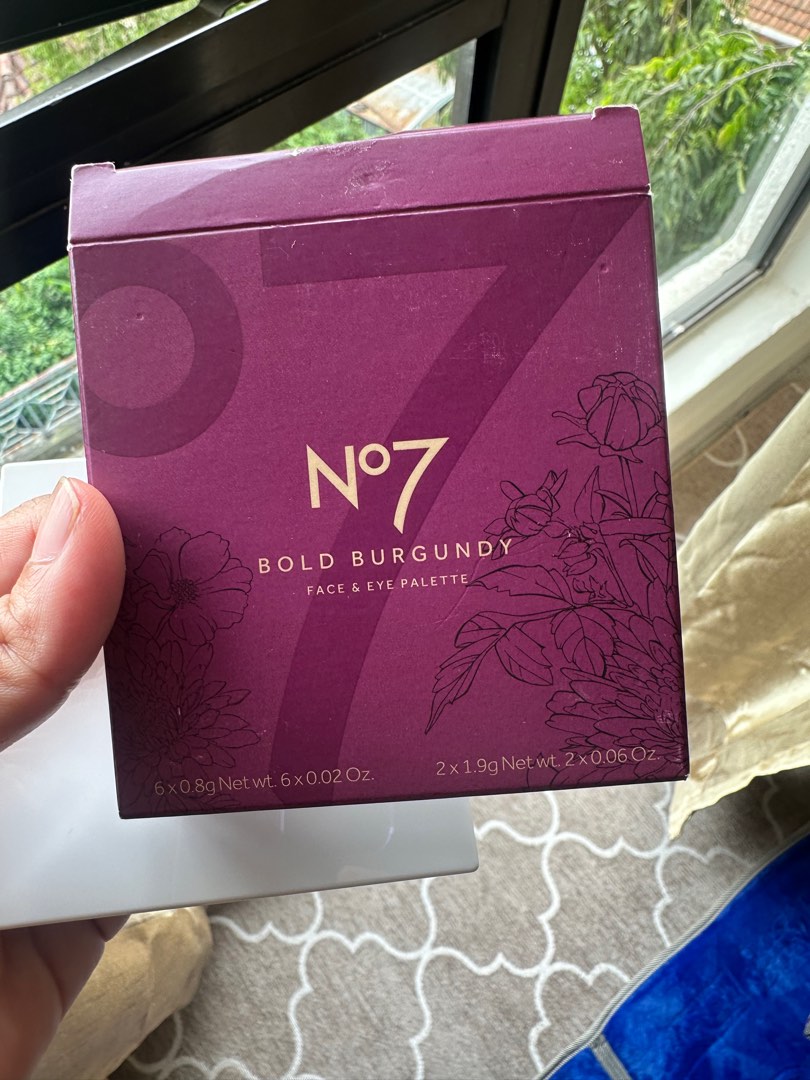 No 7 Bold & Burgundy Face & Eye Pallate, Beauty & Personal Care, Face ...