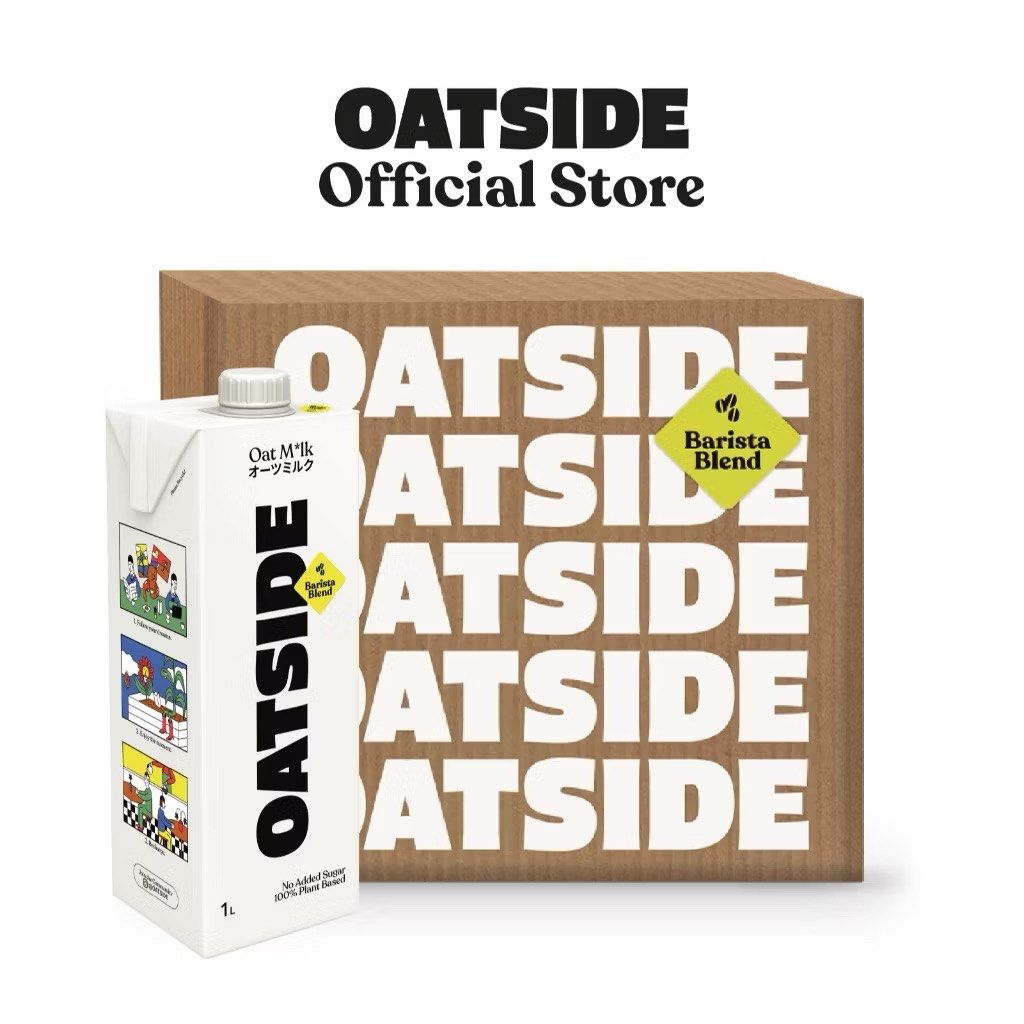 Oatside Barista Blend Original Oat Milk 1L x 6, Food & Drinks ...