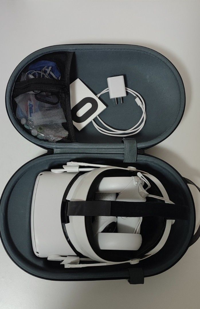 Oculus Meta quest 2 VR 64GB 鏡頭手制 VR眼鏡 PCVR遊戲 連帶配件及收納盒 Virtual reality, 電子遊戲, 遊戲機配件, VR 虛擬實境 ...