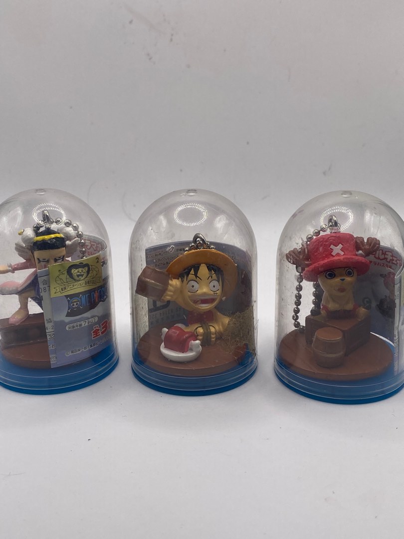 One Piece Gashaking Ball Chain Luffy Chopper & Bon Clay, Hobbies & Toys ...