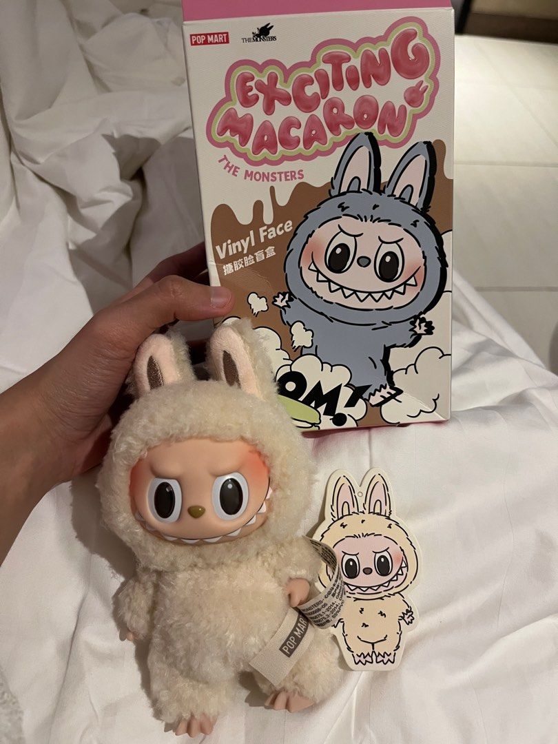 ORI pop mart labubu the monster tasty macarons vinyl face (soymilk ...