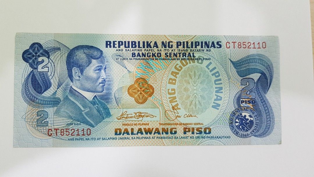 Philippines 2 Peso old Note, Hobbies & Toys, Collectibles & Memorabilia ...