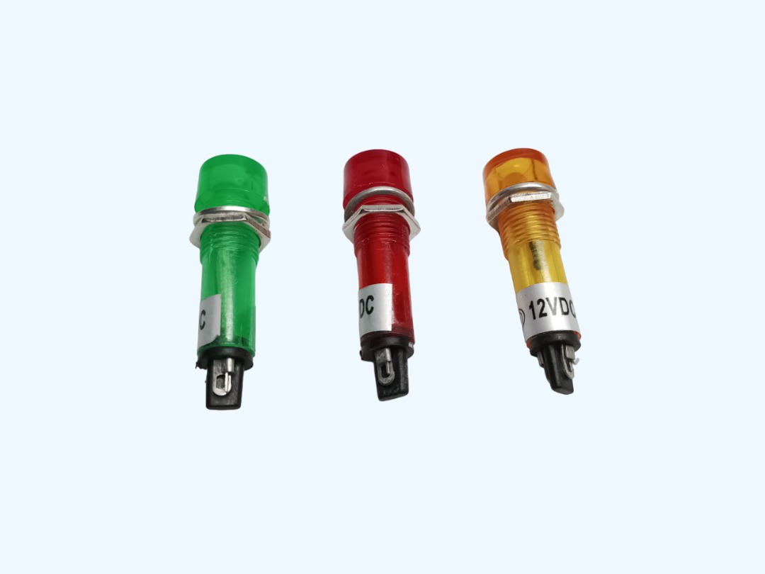 PILOT BULB 12V CIRCLE HEAD 10mm 2-PIN (1-PC per ORDER), SIGNAL ...