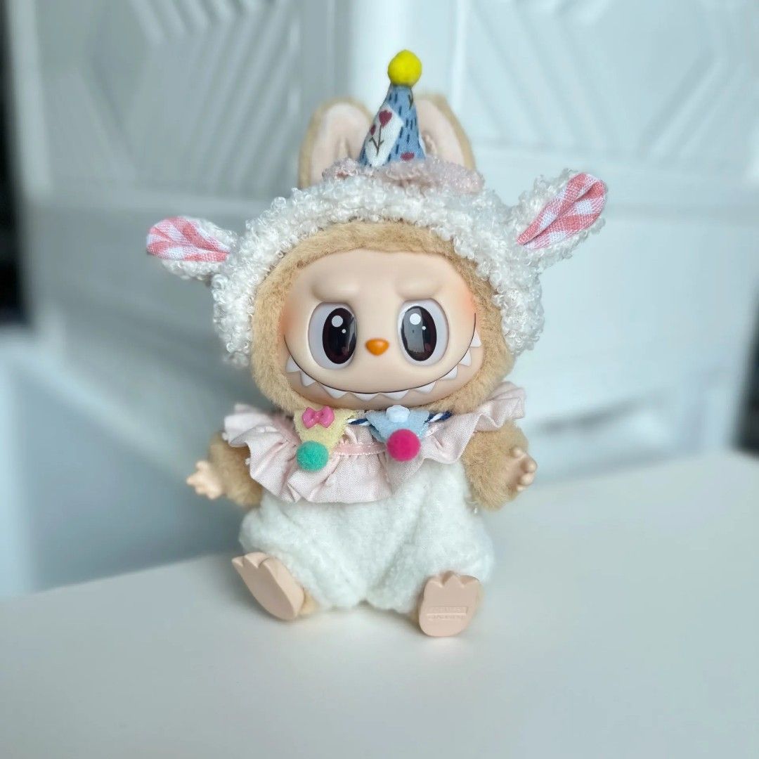 [PO] V2 Labubu have a seat sheep outfit, Hobbies & Toys, Toys & Games ...