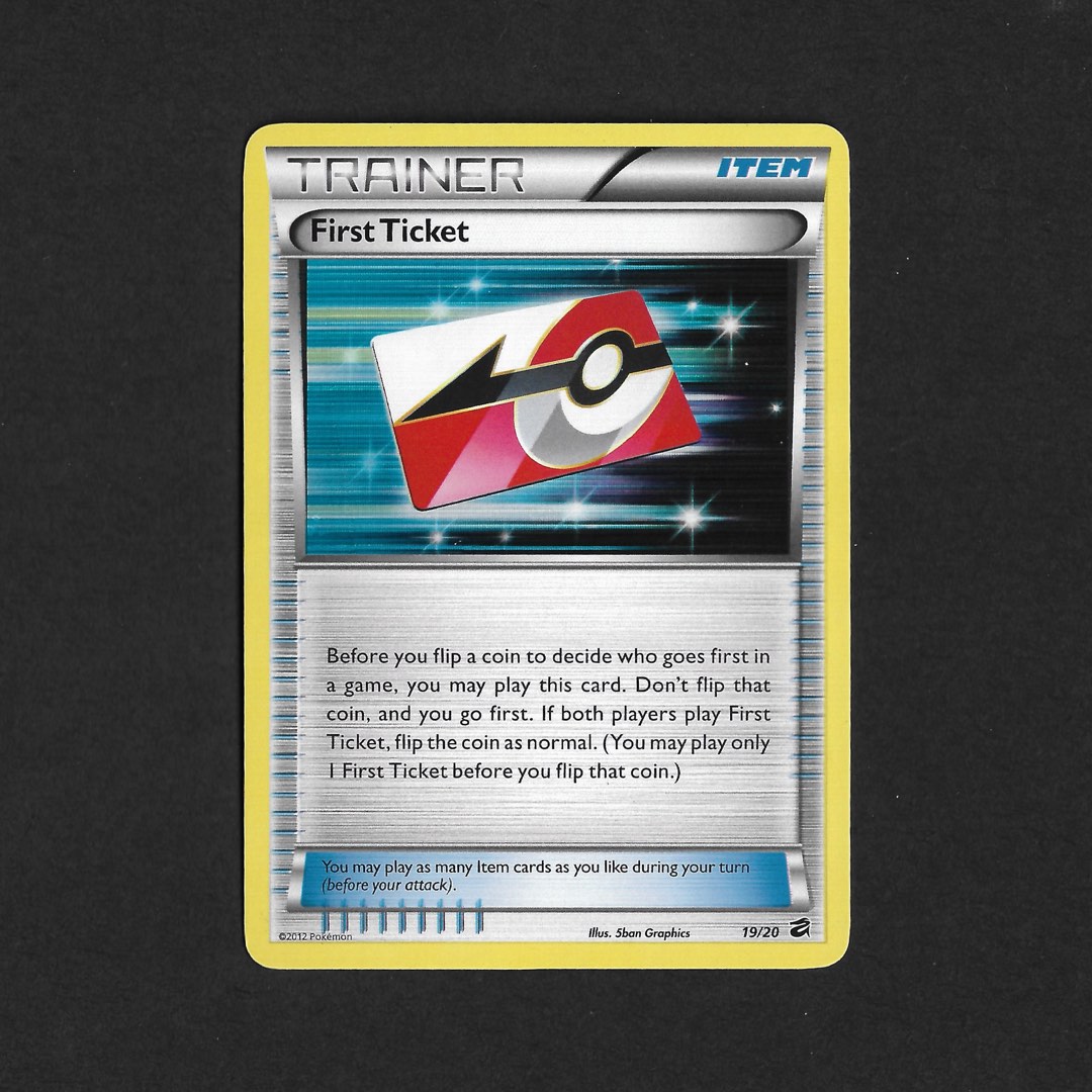 PTCG Pokemon Trading Card Game First Ticket (19/20), 興趣及遊戲, 玩具 & 遊戲類 ...