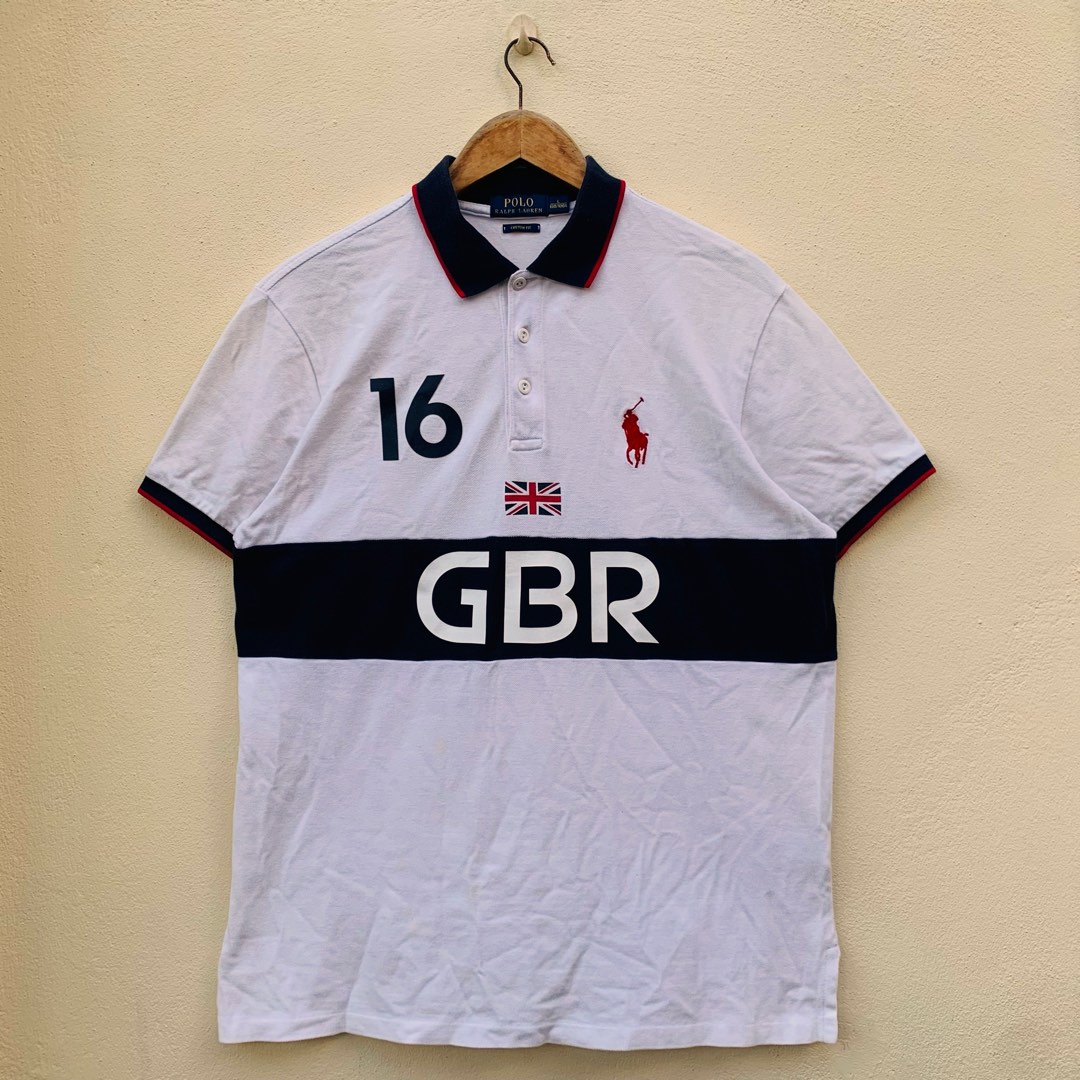 POLO RALPH LAUREN GREAT BRITAIN, Men's Fashion, Tops & Sets, Tshirts & Polo Shirts on Carousell