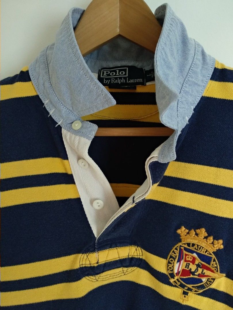 Ralph Lauren Rugby Polo Shirt with Logo Emblem and Number 5 Custom-fit ...