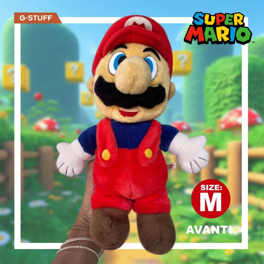 RARE: 1986 13-Inch Standing Avanti Super Mario Retro Game Plush Stuff ...