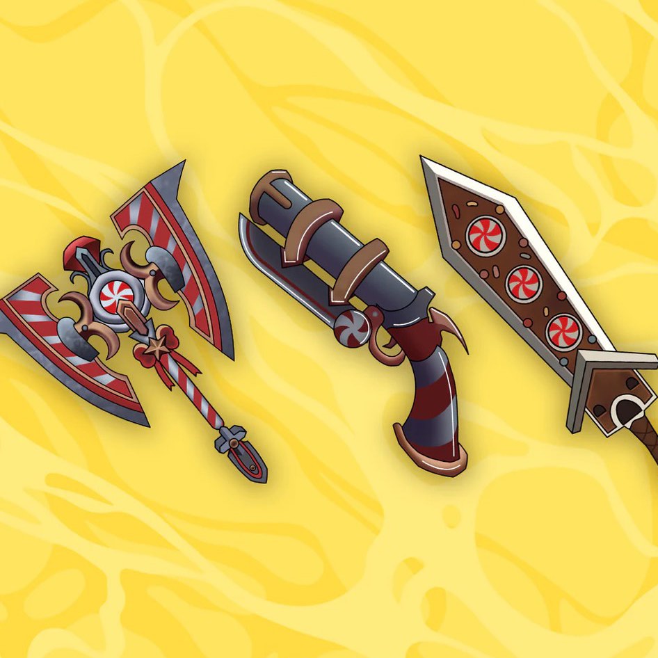 Roblox Murder Mystery 2 / MM2 Swirly Set, 電子遊戲, 遊戲機配件, 遊戲週邊商品 - Carousell