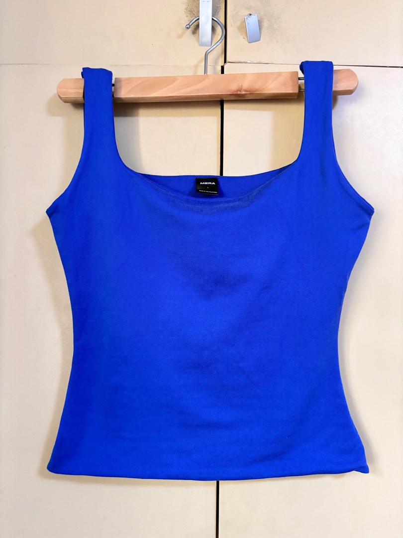 Royal blue basic tank top, Women's Fashion, Tops, Others Tops on Carousell