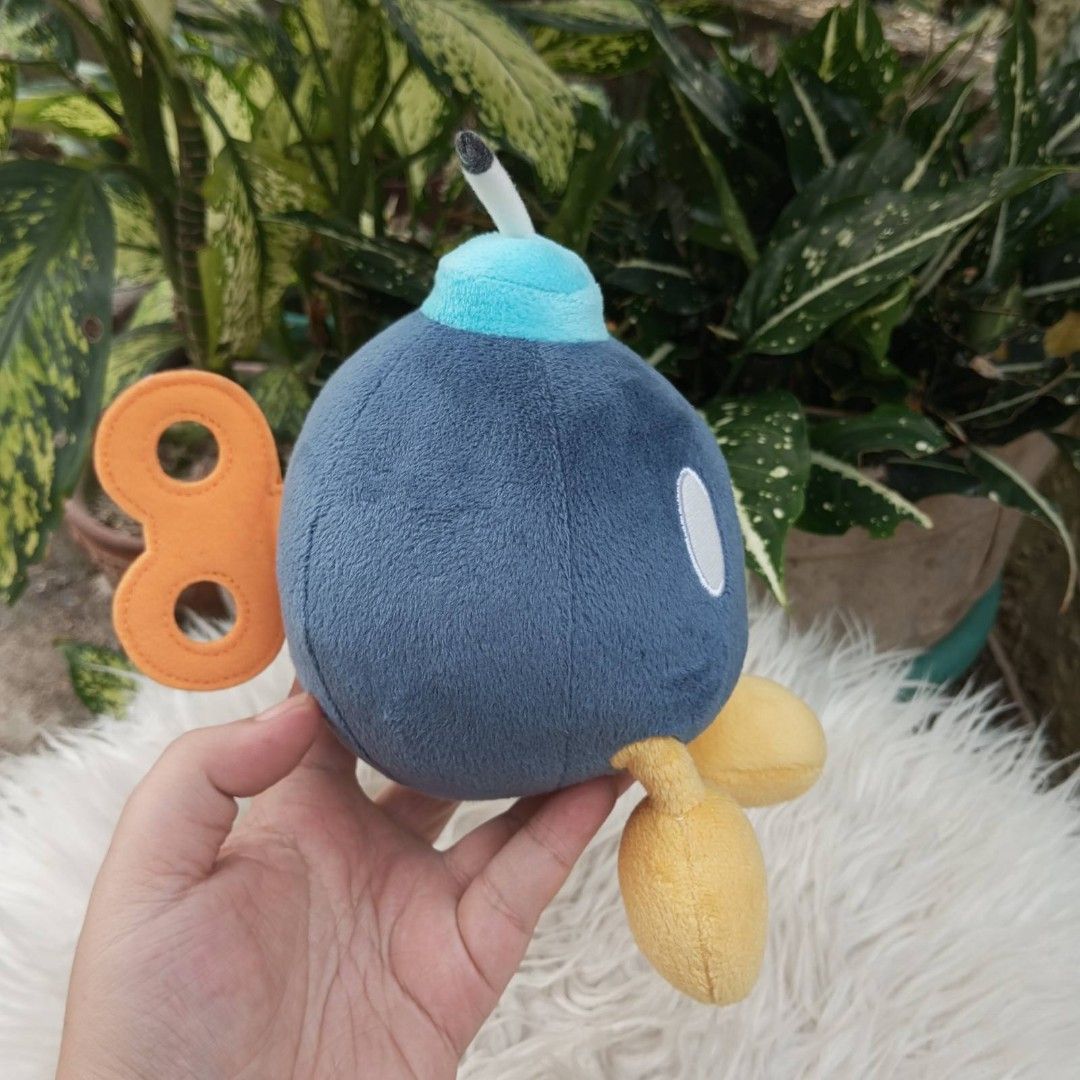 SAN-EI Super Mario Bros Little Buddy Bob-omb Plush Toy, Hobbies & Toys ...