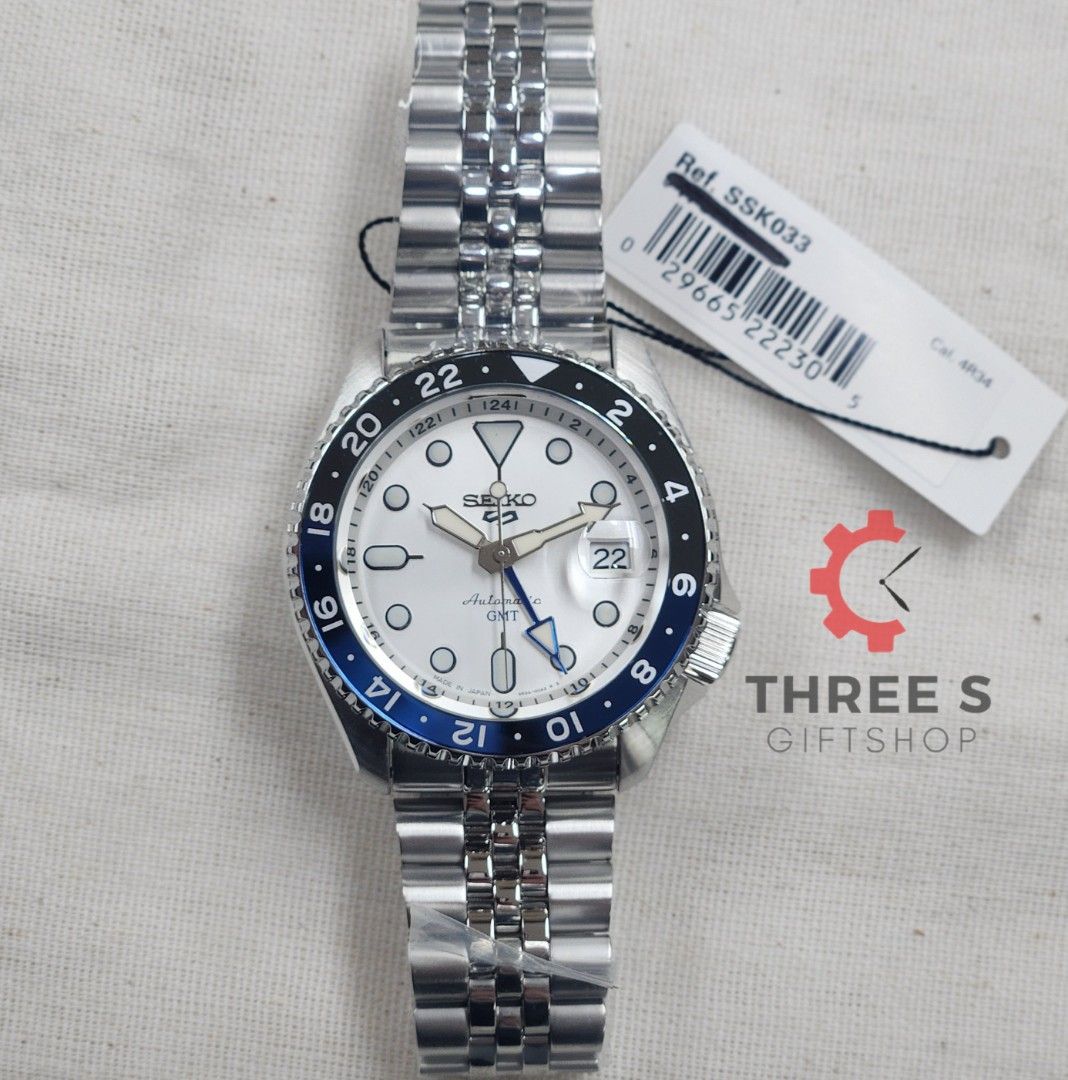 Seiko Polar Batman SSK033 White Dial, Men's Fashion, Watches ...