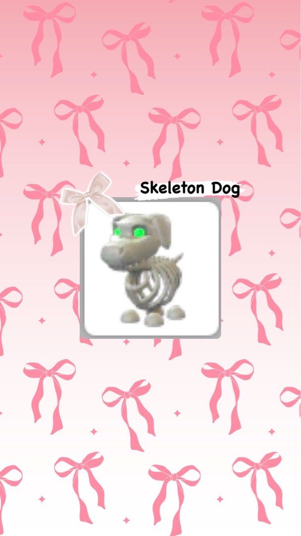 Skeleton Dog Adopt Me, Video Gaming, Video Games, Others on Carousell