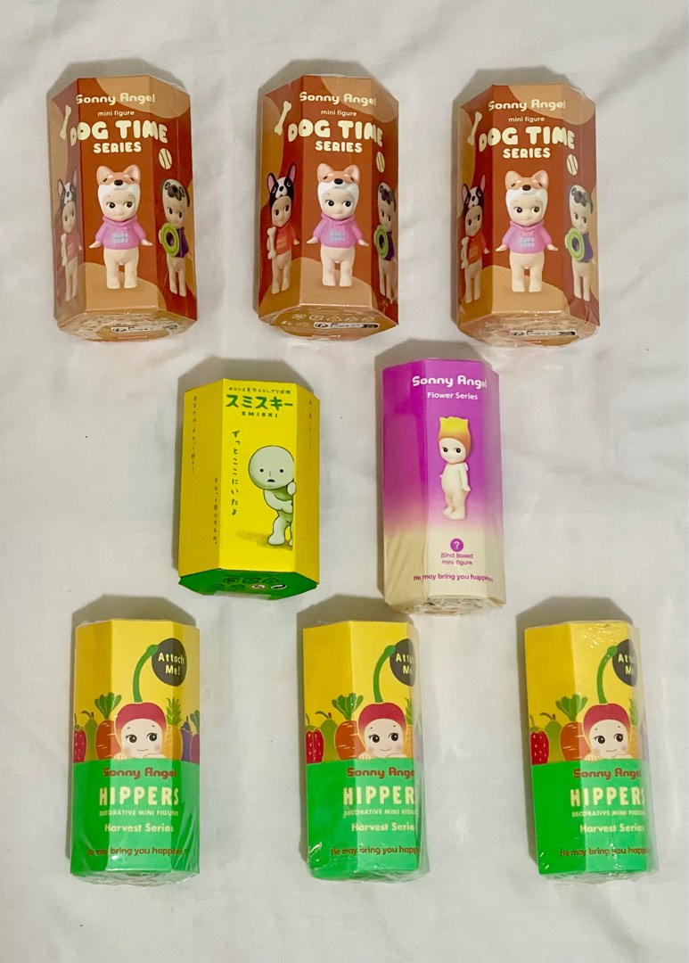 Sonny Angel Dog time, Harvest Hippers, Flower Series | Smiski Series 1 ...