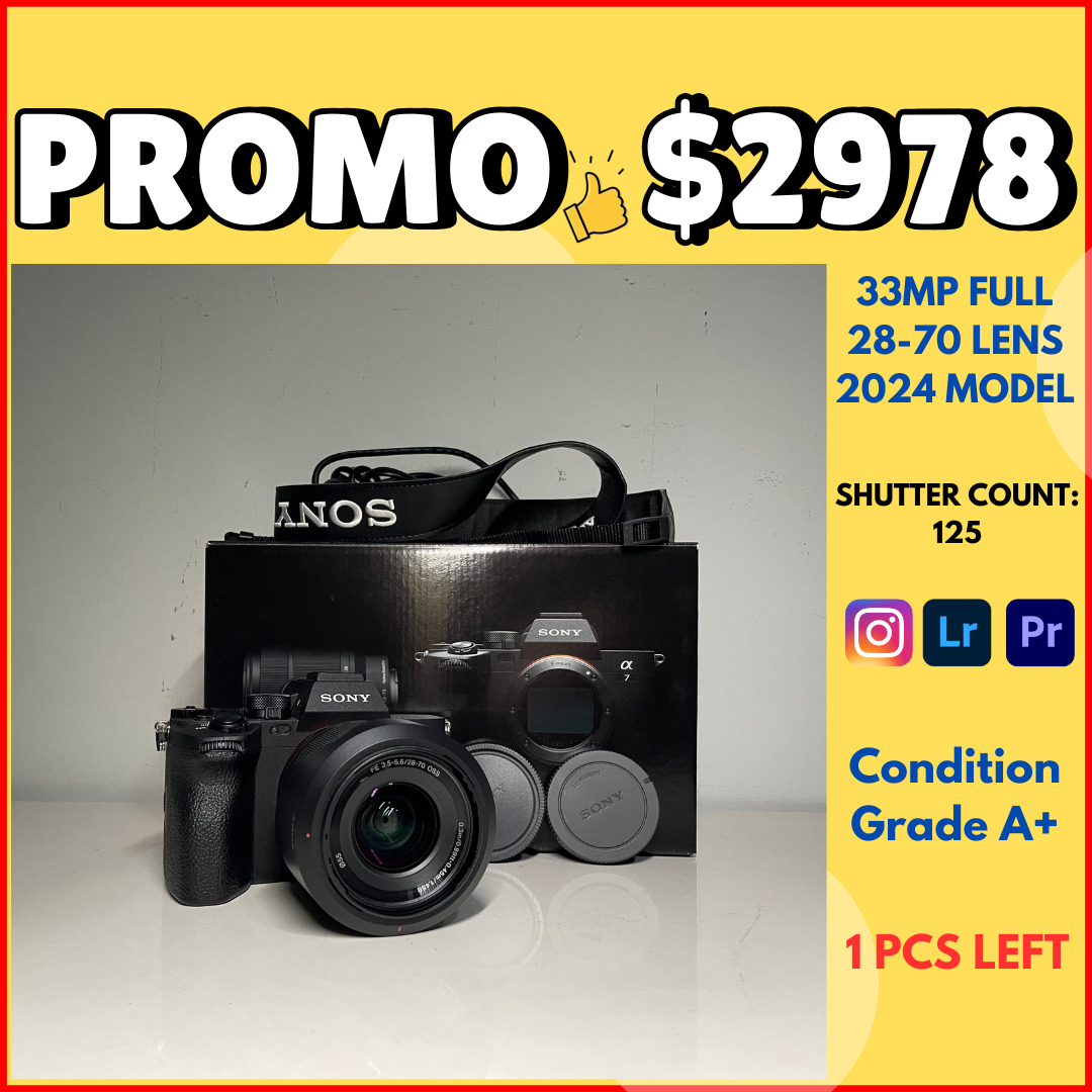 SONY A7IV (A74) Body+Lens 125 Shutter Count 2024 Model High End Camera ...